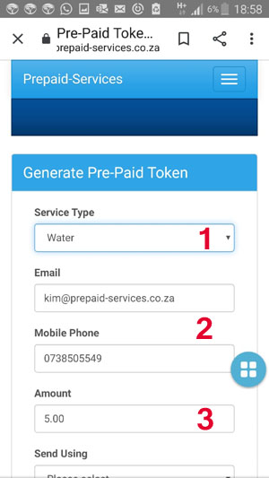 How to Vend a Prepaid Token